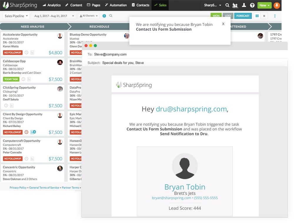 SharpSpring info 'n compare the Marketing Automation software