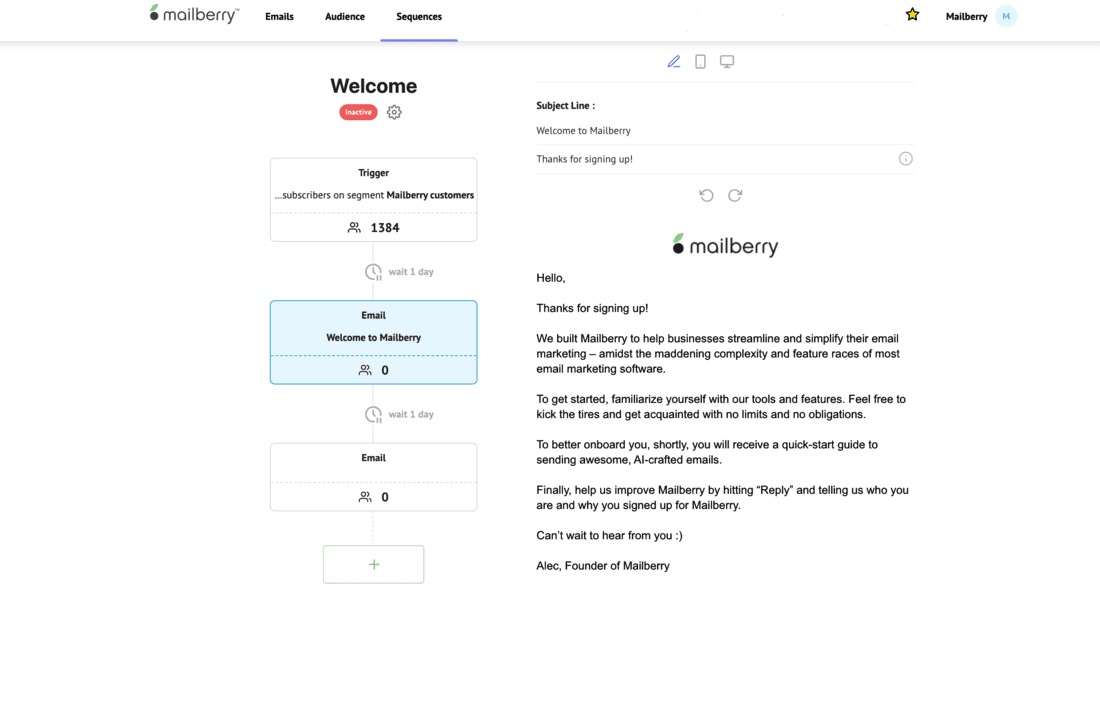 Mailberry, info and compare this Email marketing software