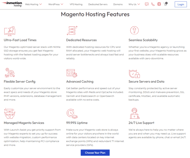Los 9 mejores hosting para Magento revisados en 2025